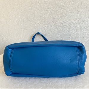 Hadaki | Bags | Had Amp Blue Leather Tote | Poshmark